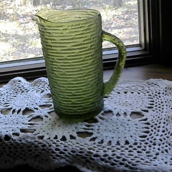 Libby | Dining | Libby Vintage Green Midcentury 96s Pitcher | Poshmark
